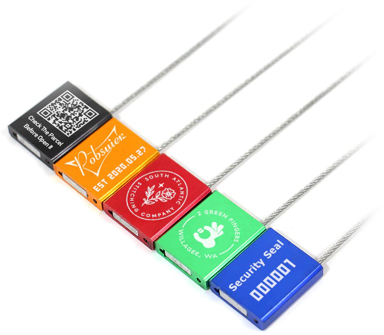 Plastic Tags - Engraved Metal Cable Seal - 1.5mm - CARSeal / CableSeal