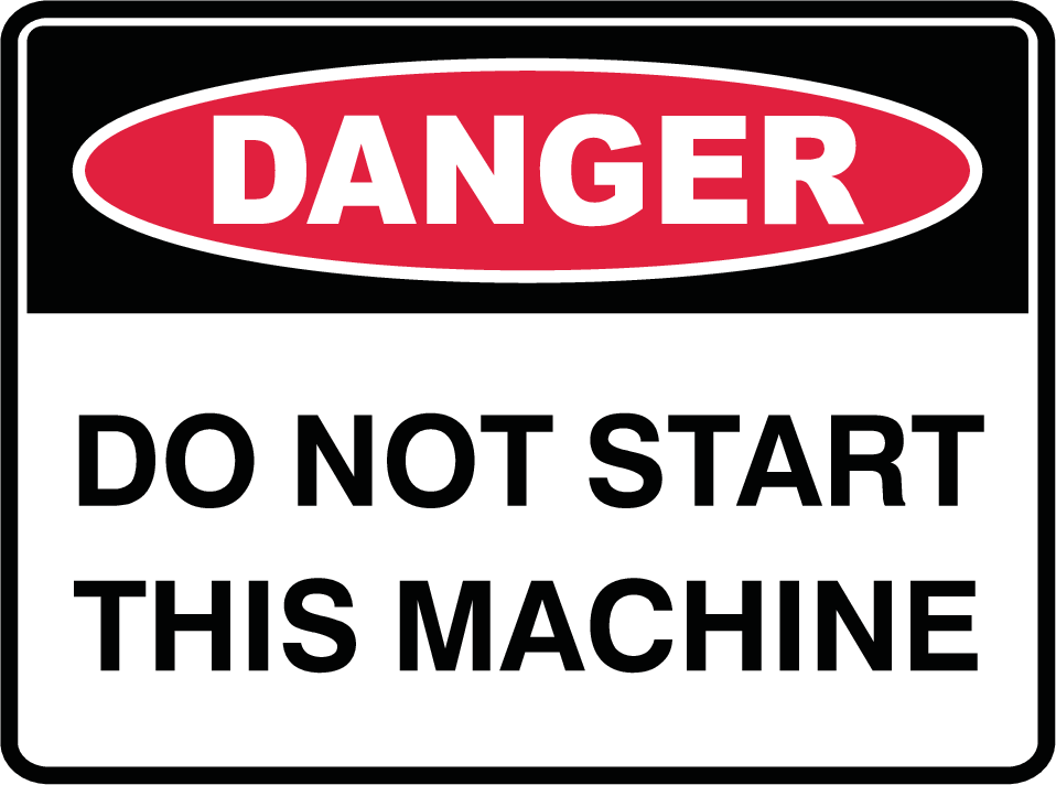 Plastic Tags - Danger Do Not Enter Safety Sign