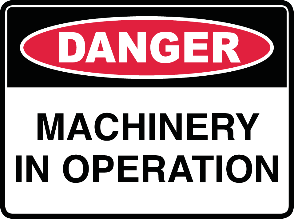 Plastic Tags - Danger Excavation in Progress Safety Sign