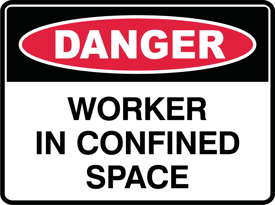 Plastic Tags - Danger Confined Space Check Oxygen Levels Safety Sign