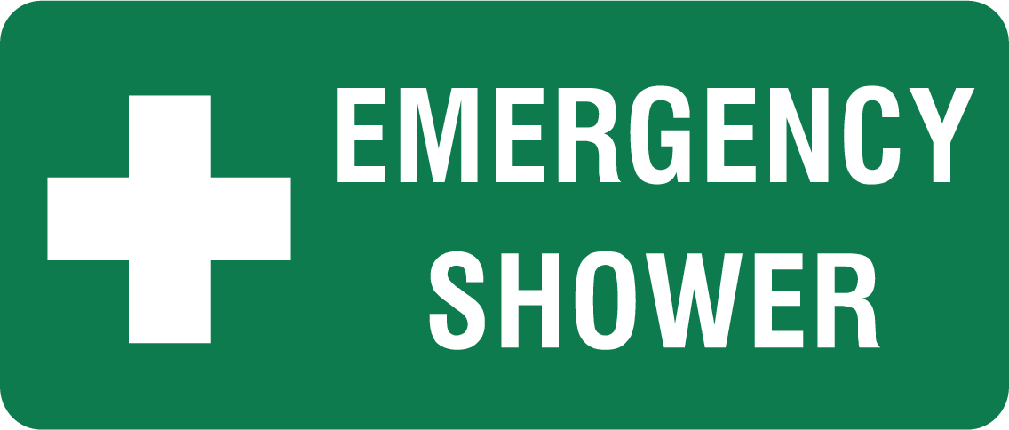 Plastic Tags - Emergency Shower And Eye Wash Safety Sign