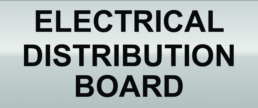 Plastic Tags - Electrical Distribution Board Door Sign