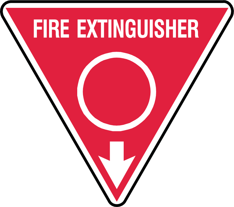 Plastic Tags - Fire Extinguisher Red Water (Spray and Mist) Safety Sign