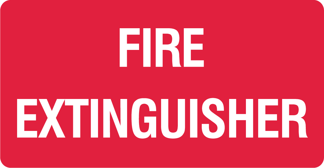 Plastic Tags - Fire Extinguisher Tag Safety Sign