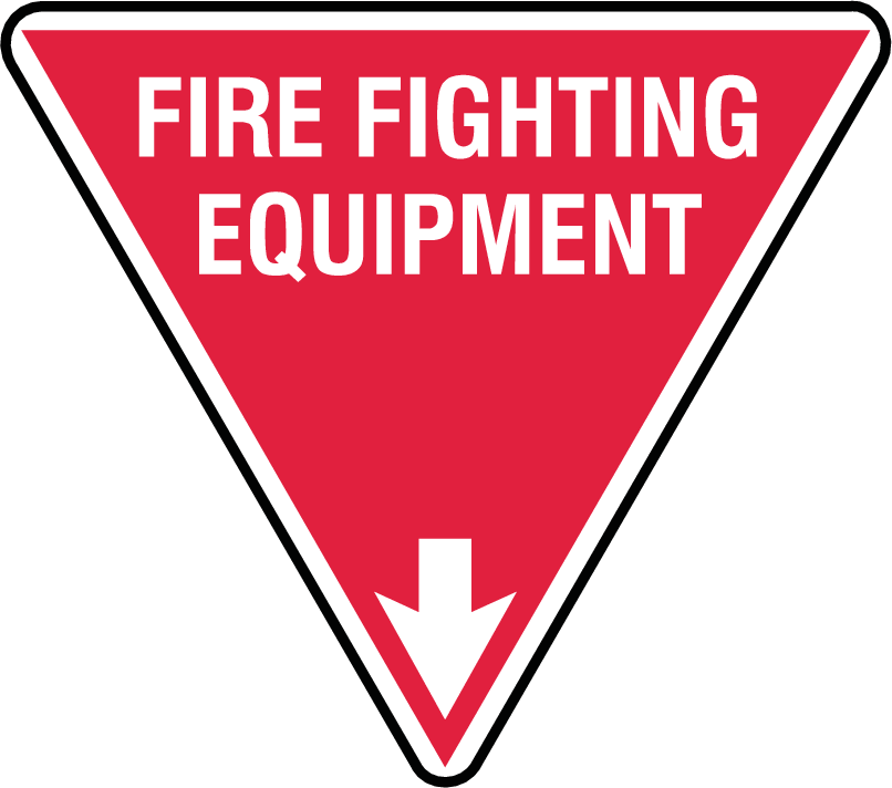 Plastic Tags - Fire Fighting Equipment Safety Sign
