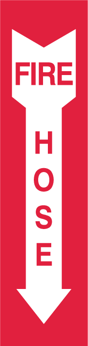 Plastic Tags - Fire Hose 5 Safety Sign