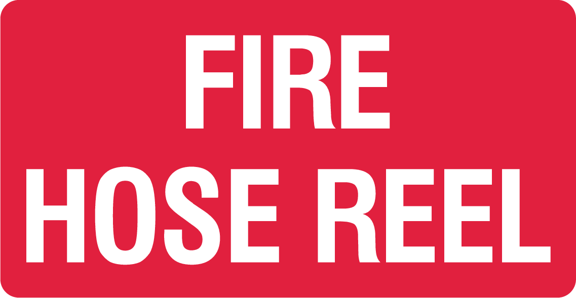 Plastic Tags - Fire Hose Reel 2 Safety Sign