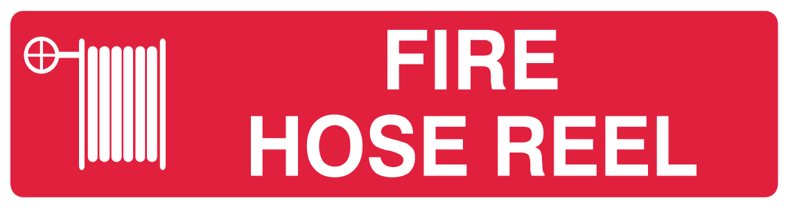 Plastic Tags - Fire Hose Reel 3 Safety Sign
