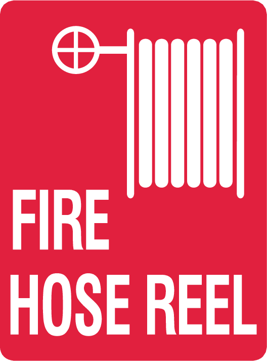 Plastic Tags - Fire Hose Reel Safety Sign