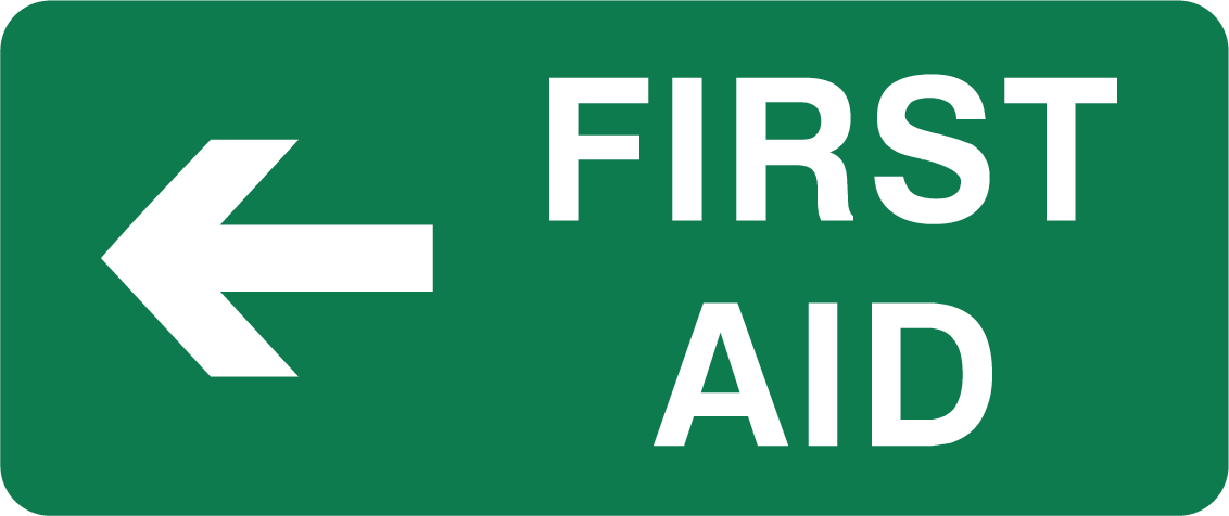 Plastic Tags - First Aid Left Safety Sign