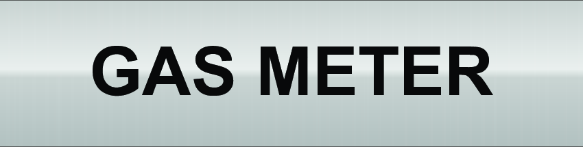 Plastic Tags - Gas Meter Sign