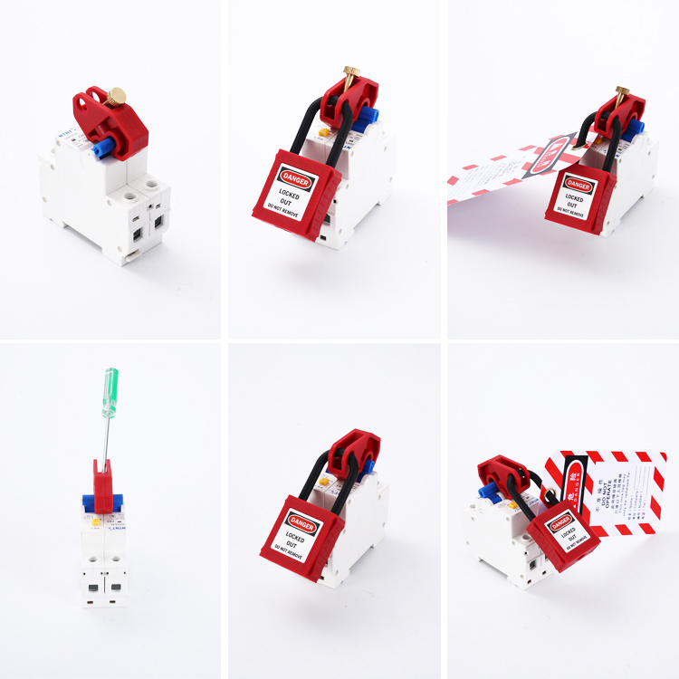Plastic Tags - Miniature Circuit Breaker (MCB) Lockout Lock Dog - Thumb ...