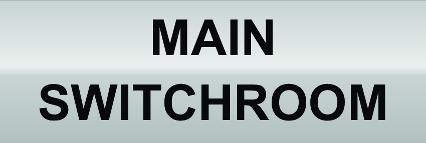 Plastic Tags - Main Switchroom Sign