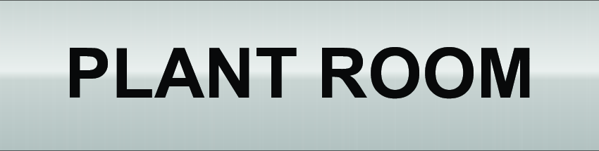Plastic Tags - Plant Room Sign