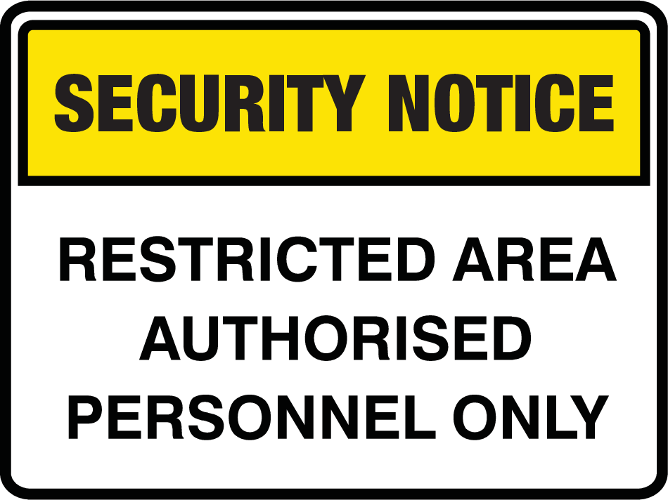 Plastic Tags - No Entry Authorised Persons Only 2 Safety Sign